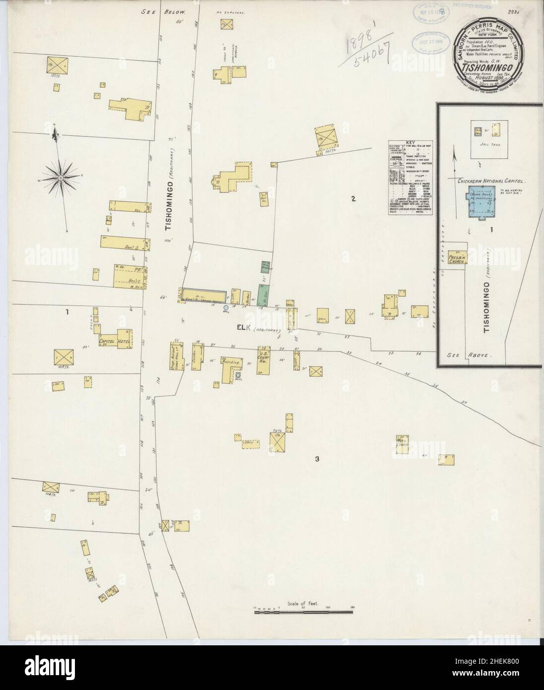 Karte von tishomingo county -Fotos und -Bildmaterial in hoher Auflösung ...