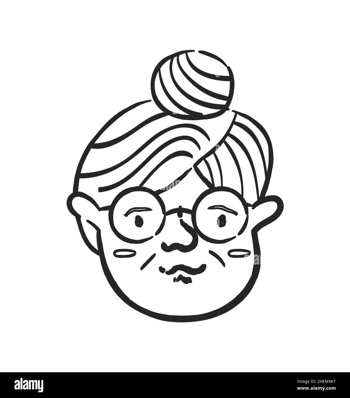 Oma zeichnen Stock-Vektorgrafiken kaufen - Alamy