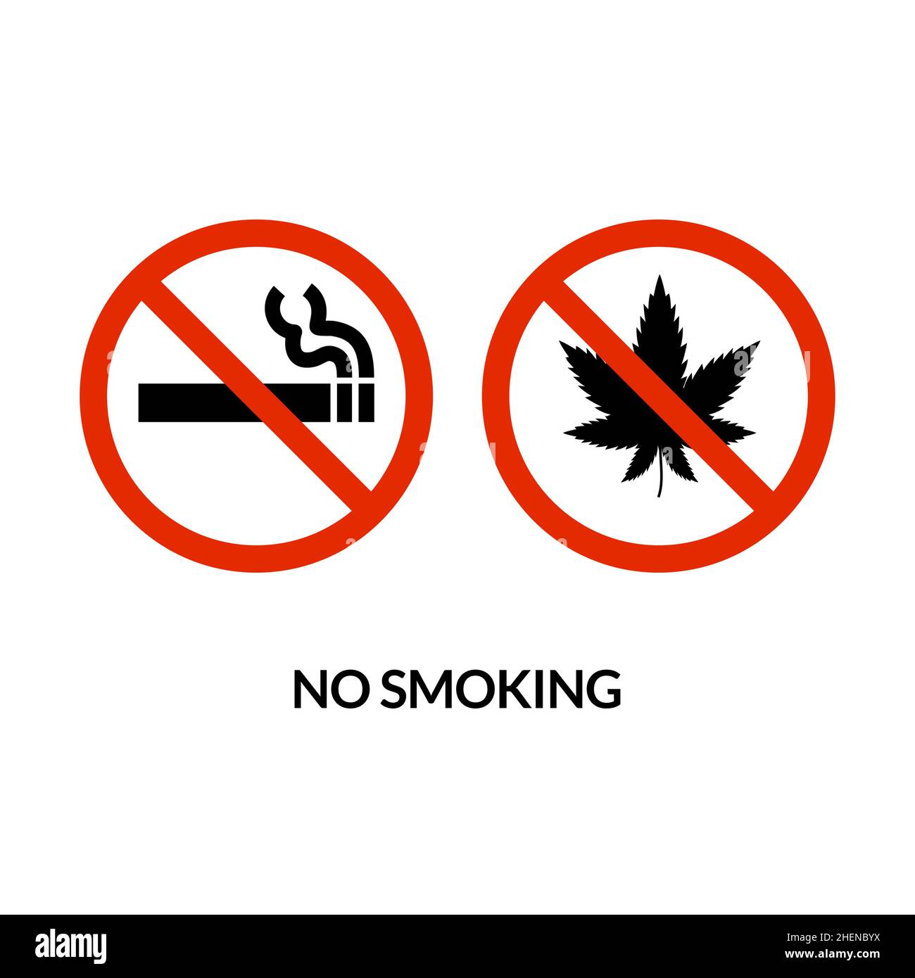 Kein Rauchen Vektor-Symbol Zigarette verboten Stopp Verbot. Rauch ...