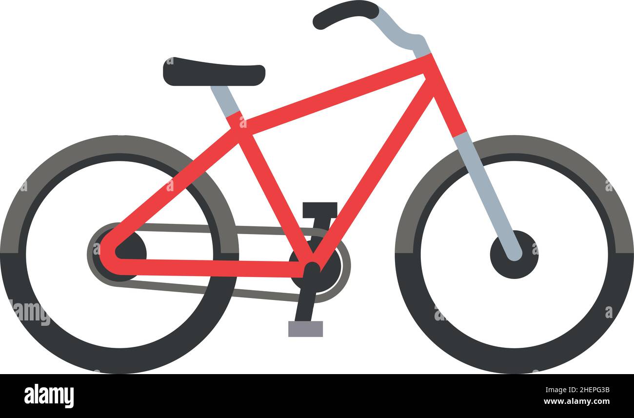 Red bike illustration -Fotos und -Bildmaterial in hoher Auflösung – Alamy