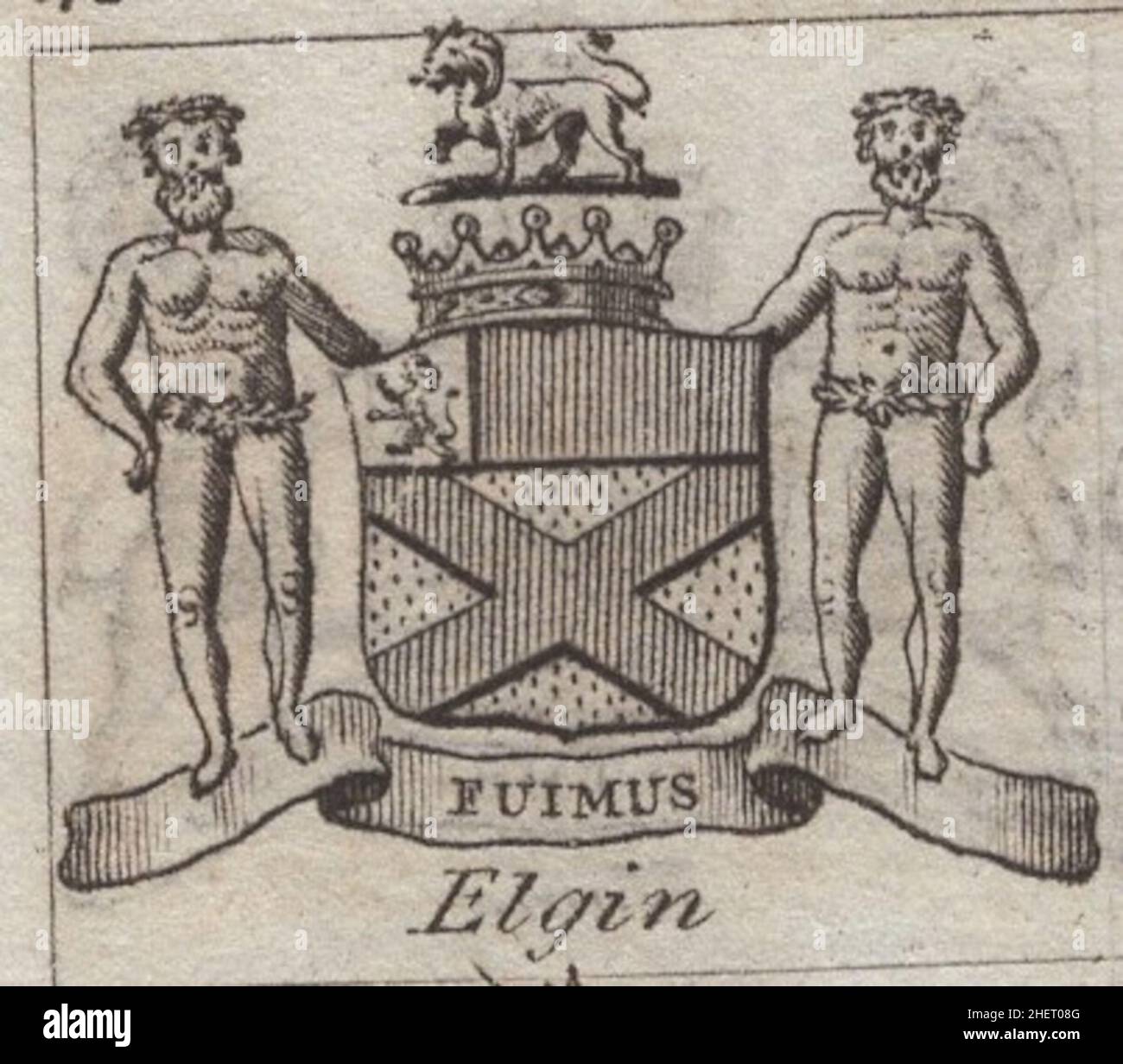 Historische antike Gravur aus dem 18th. Jahrhundert Wappen, Wappen ...