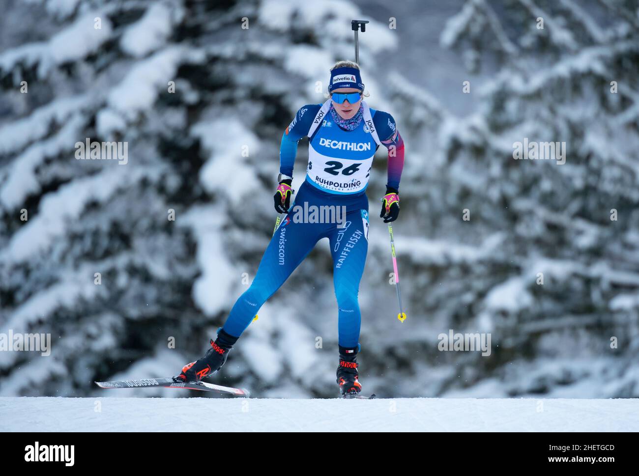 Ruhpolding, Deutschland. 12th Januar 2022. Biathlon: Weltcup, Sprint 7 ...