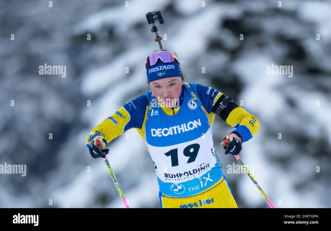 Ruhpolding, Deutschland. 12th Januar 2022. Biathlon: Weltcup, Sprint 7 ...