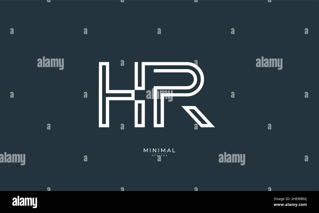 Hr initialen logo -Fotos und -Bildmaterial in hoher Auflösung – Alamy