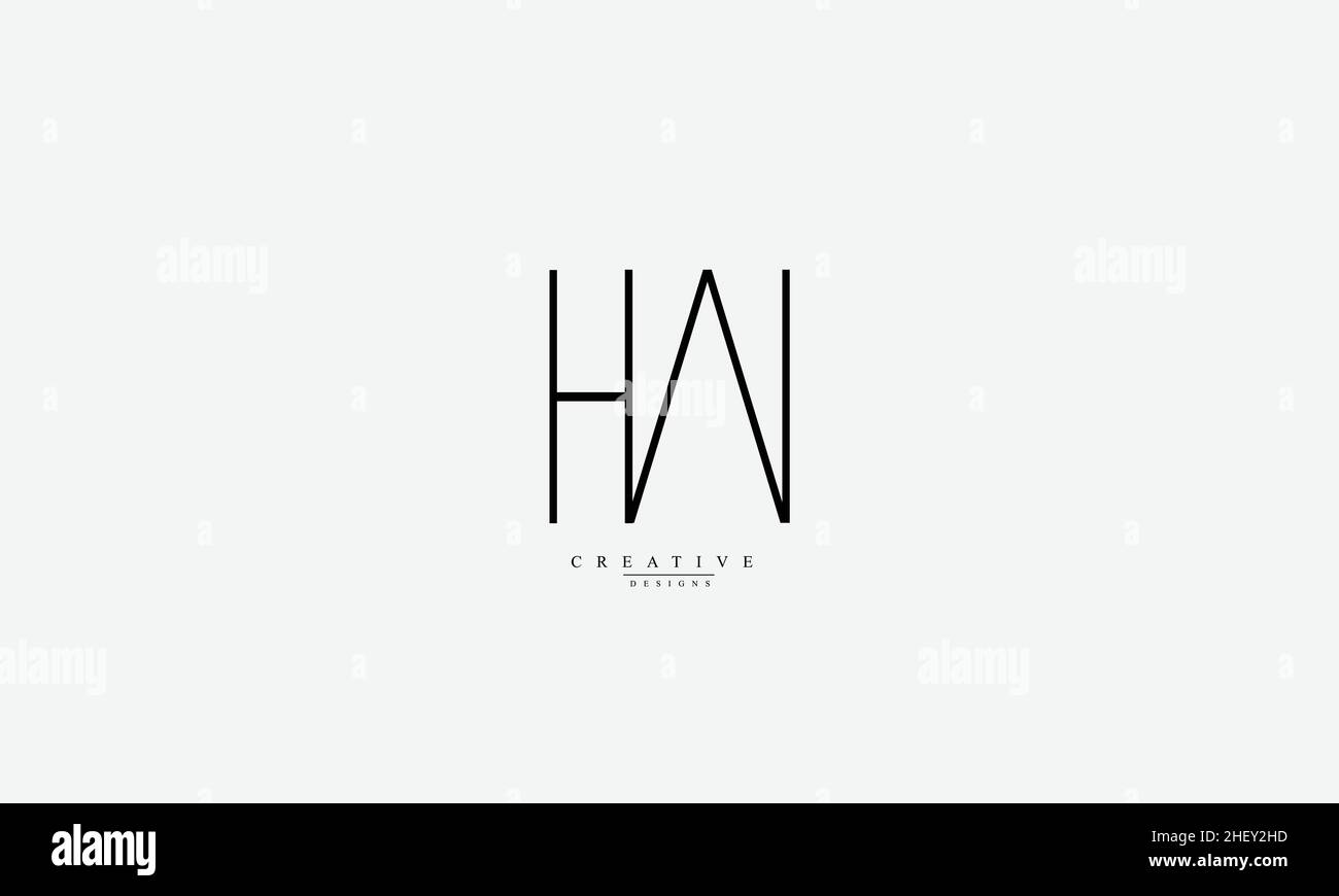 Alphabet hw Stock-Vektorgrafiken kaufen - Alamy