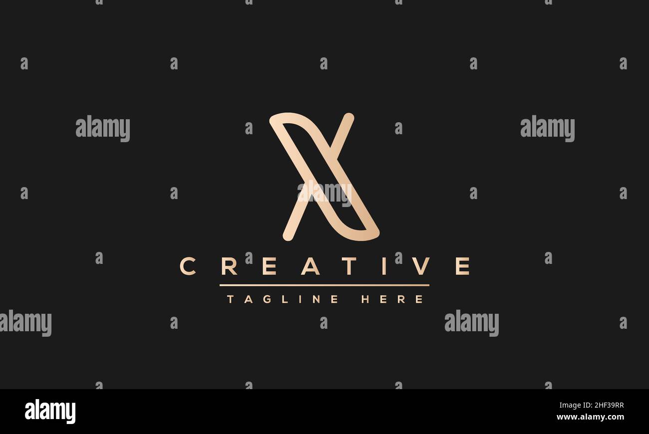 X buchstabe logo Stock-Vektorgrafiken kaufen - Alamy