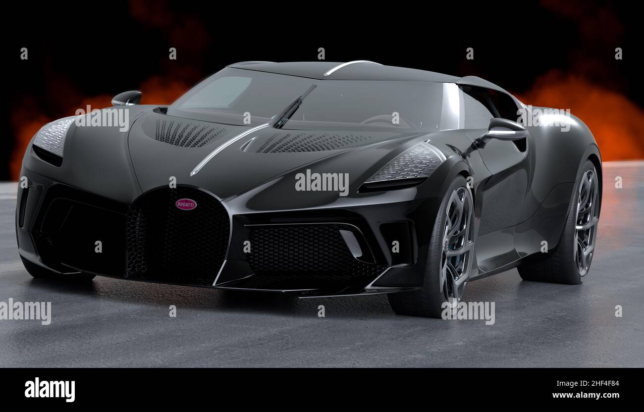 Das teuerste Auto der Welt im Studio, das "La Voiture Noire ...