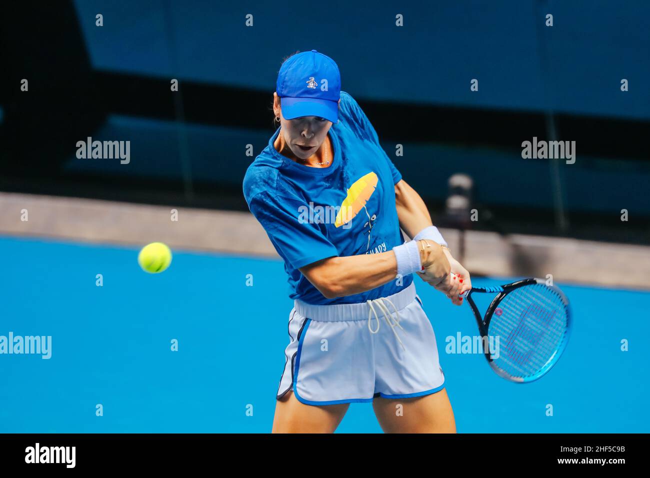 14. Januar 2022: AJLA TOMLJANOVIC aus Australien während einer ...