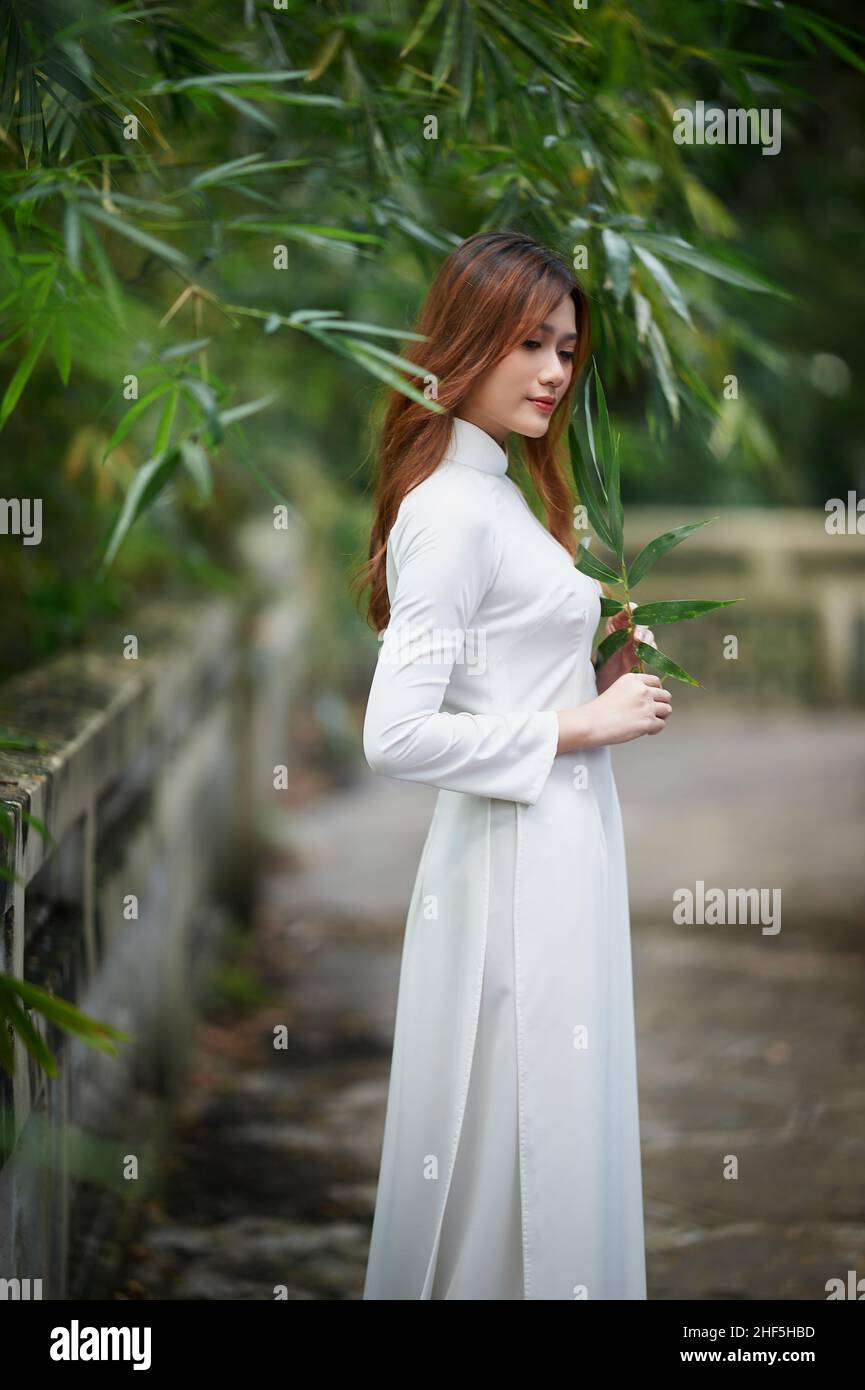Vietnam women ao dai -Fotos und -Bildmaterial in hoher Auflösung – Alamy