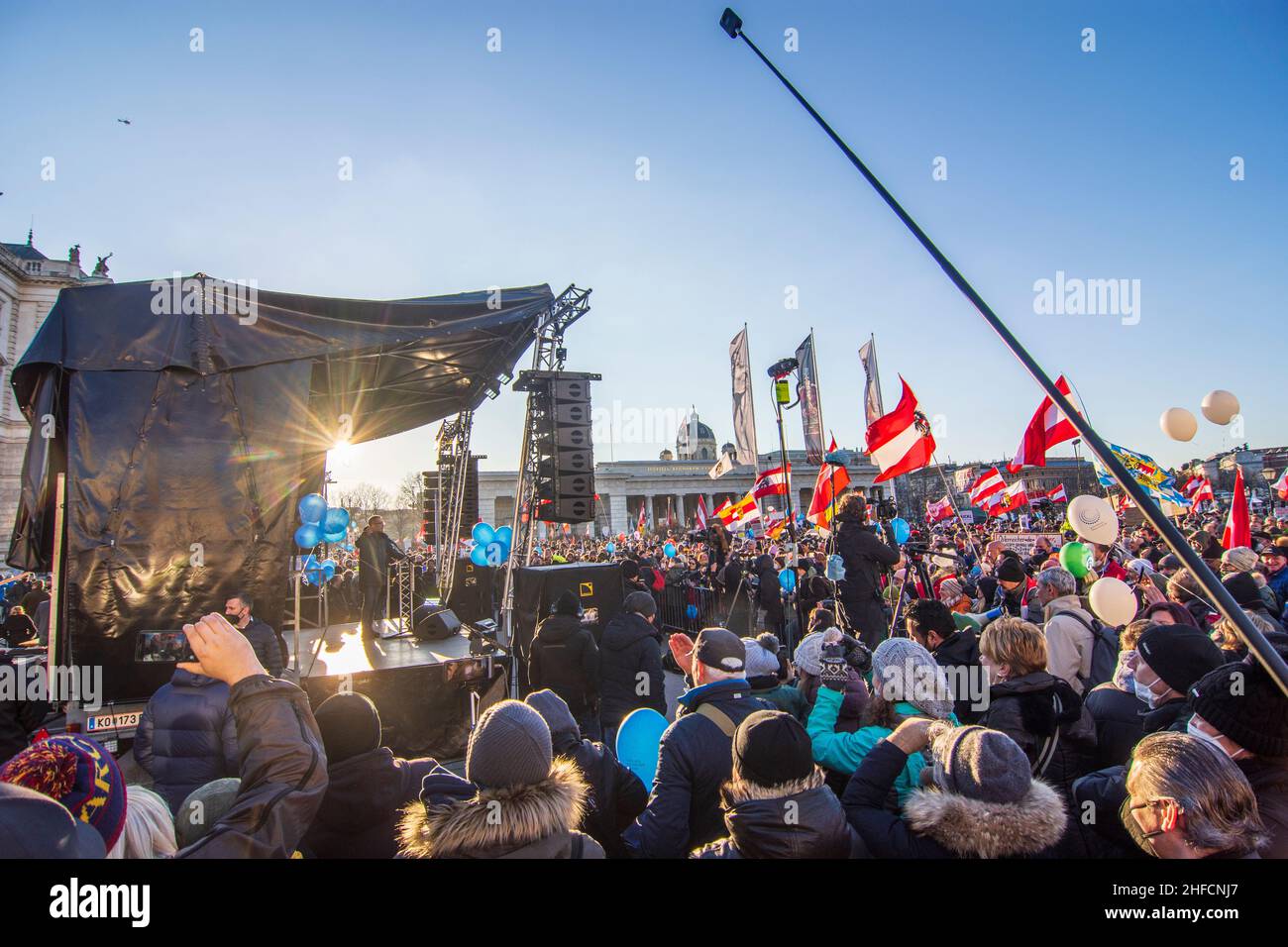 Wien, Wien: Herbert Kickl, Vorsitzender der Freiheitlichen Partei Österreichs (FPÖ), spricht bei ...