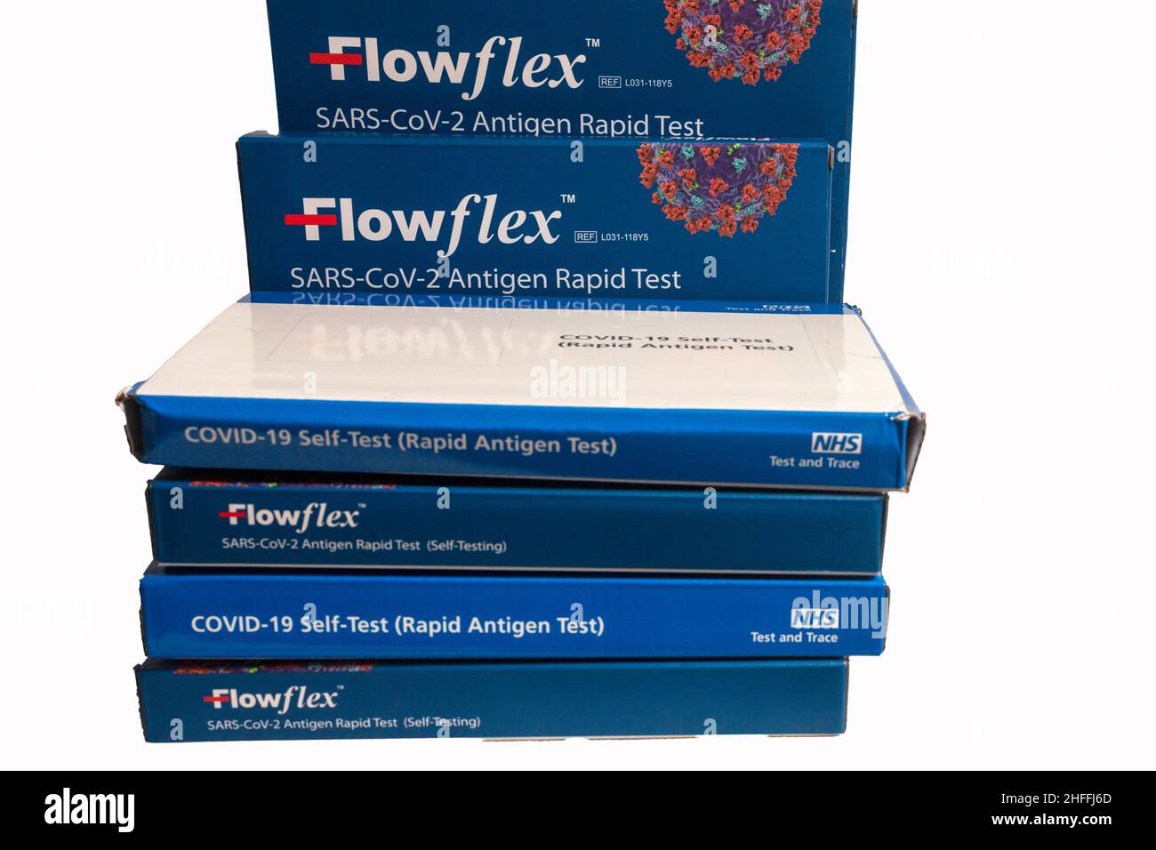 Covid-19 Rapid Antigen Lateral Flow Tests Stockfotografie - Alamy