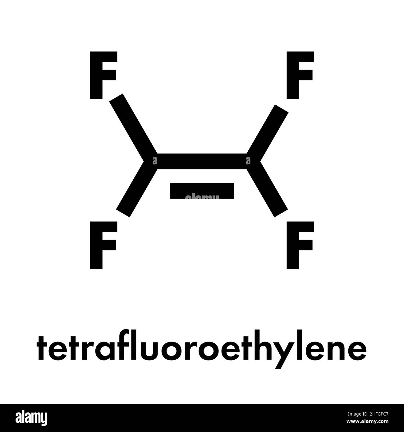 Polytetrafluoroethylene ptfe polymer molecule Stock-Vektorgrafiken ...