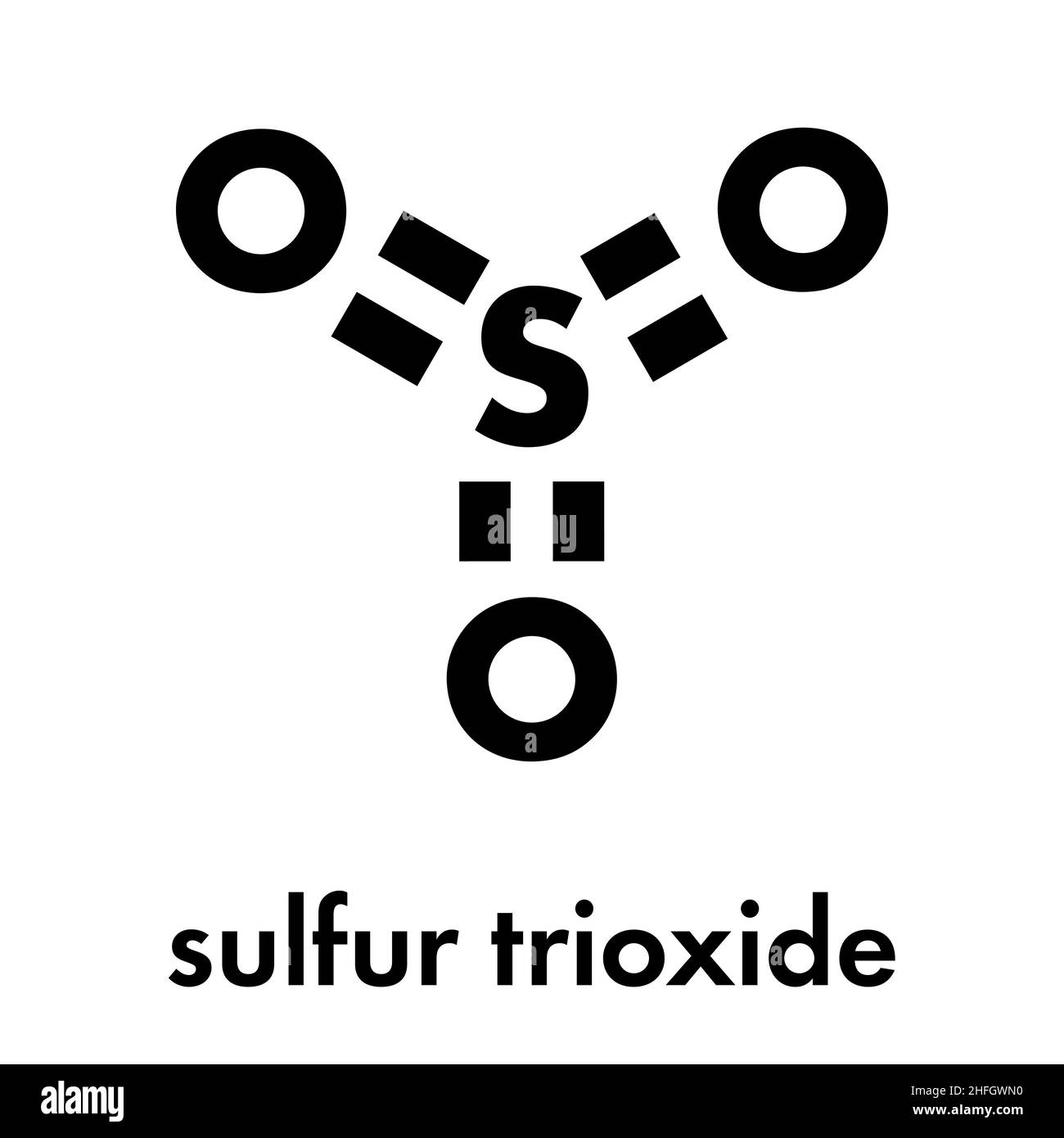 Schwefeltrioxid schadstoffmolekül Ausgeschnittene Stockfotos und ...
