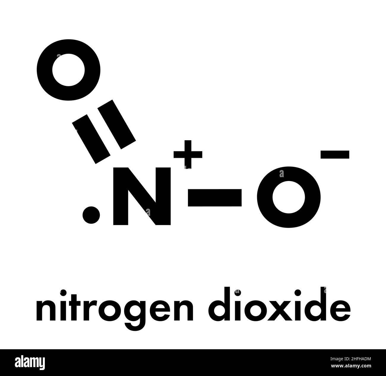 Chemical structure nitrogen dioxide no2 Stock-Vektorgrafiken kaufen - Alamy