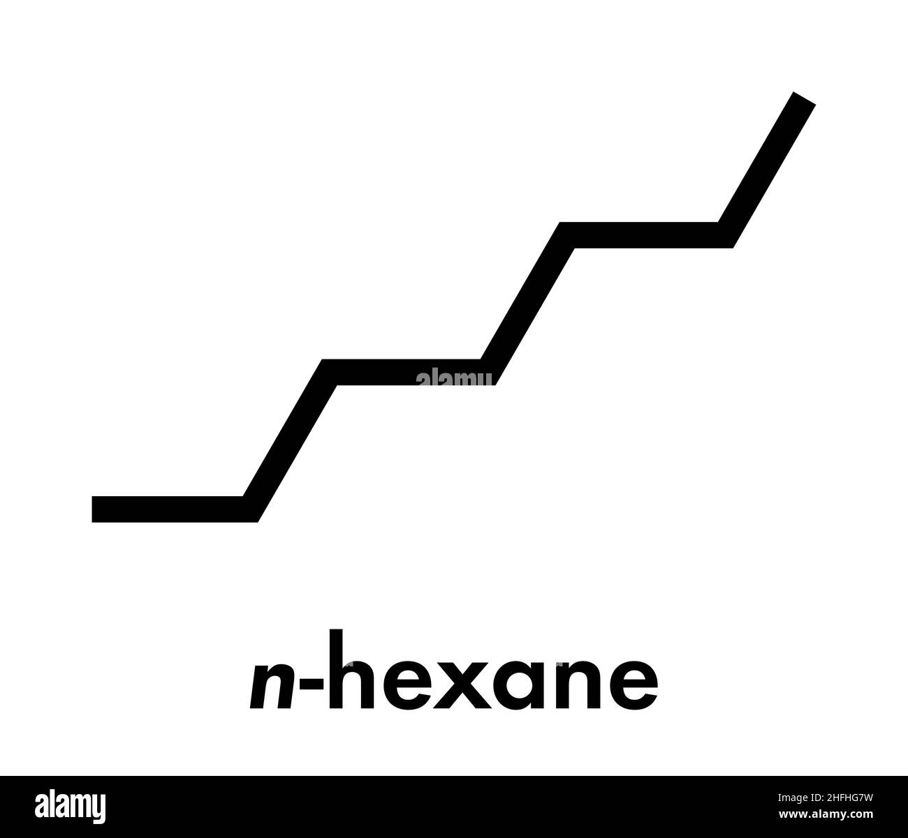 Hexane alkane molecule Stock-Vektorgrafiken kaufen - Alamy