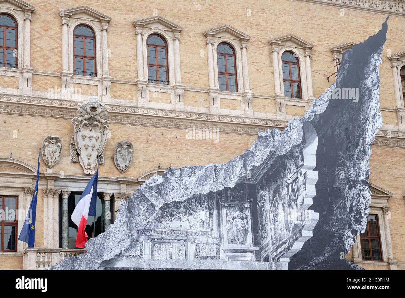 Mauro Scrobogna /LaPresse 25. Juli 2021 Rom, Italien News Street Art ...