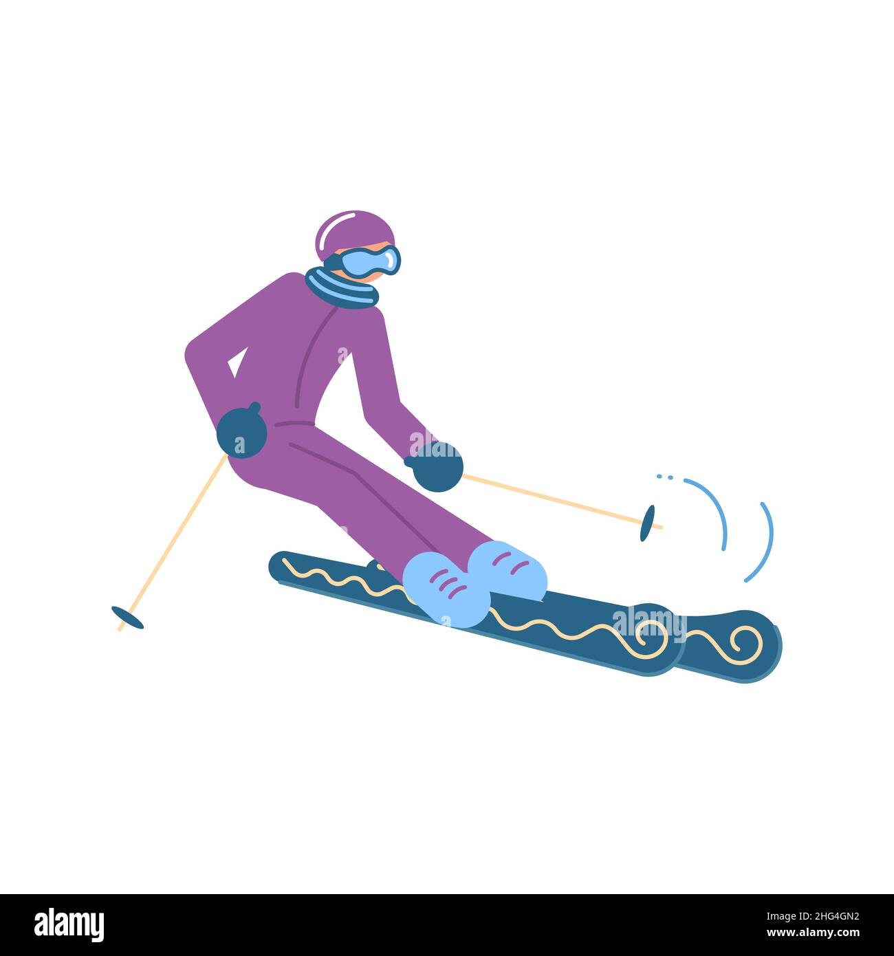 Weißer skianzug Stock-Vektorgrafiken kaufen - Alamy