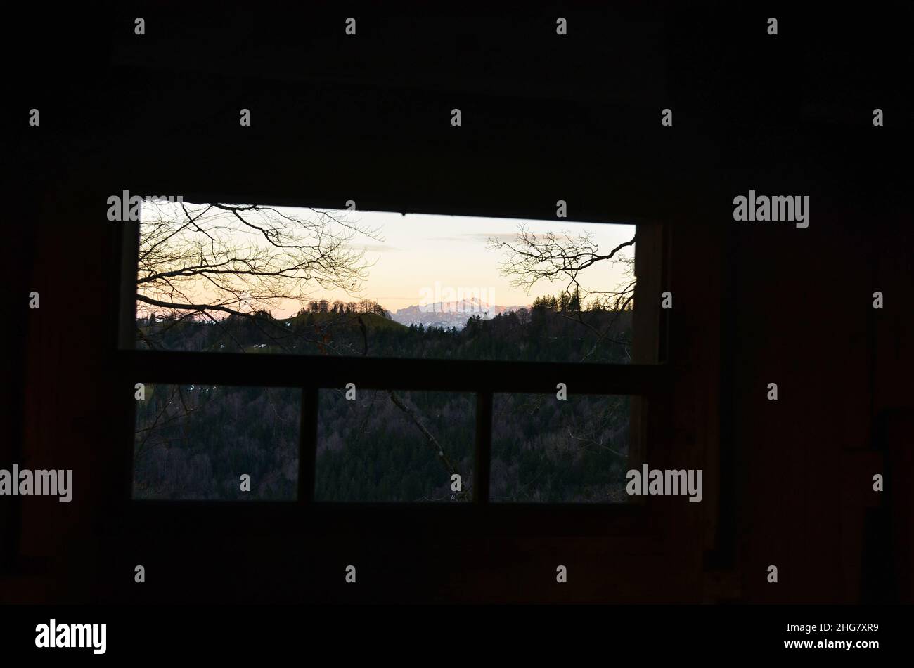 Blick auf santis und berge im alpsteinzug -Fotos und -Bildmaterial in ...