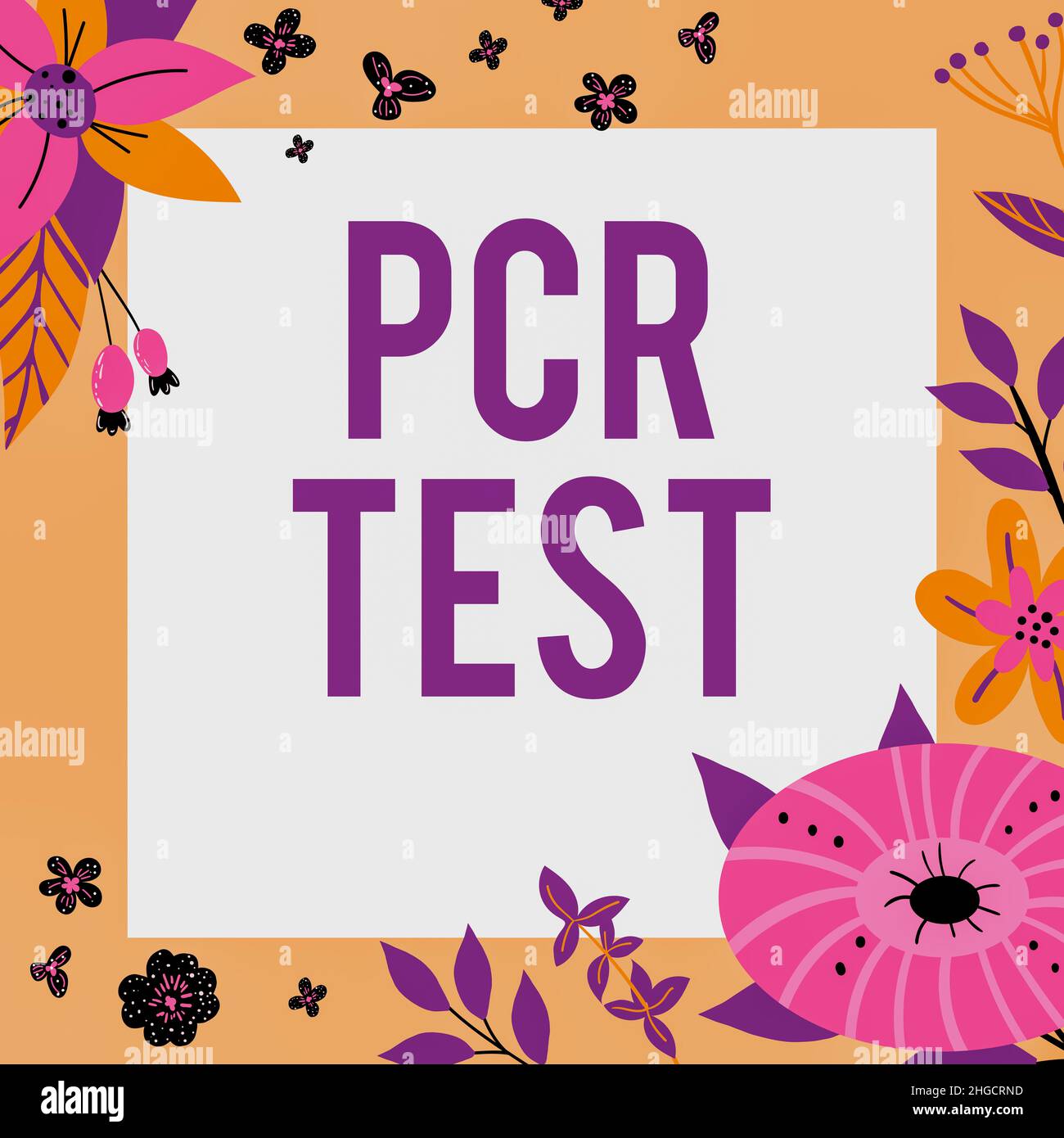Konzeptioneller Titel PCR-Test. Konzept Bedeutung qualitativer Nachweis ...