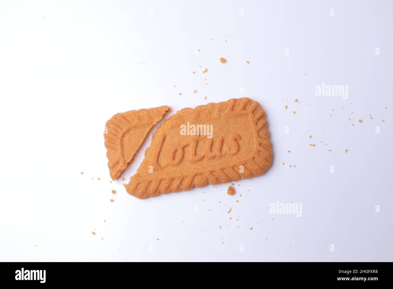 SIDOARJO - EAST JAVA, 16. Januar 2022: Lotus Biscoff ist ein ...