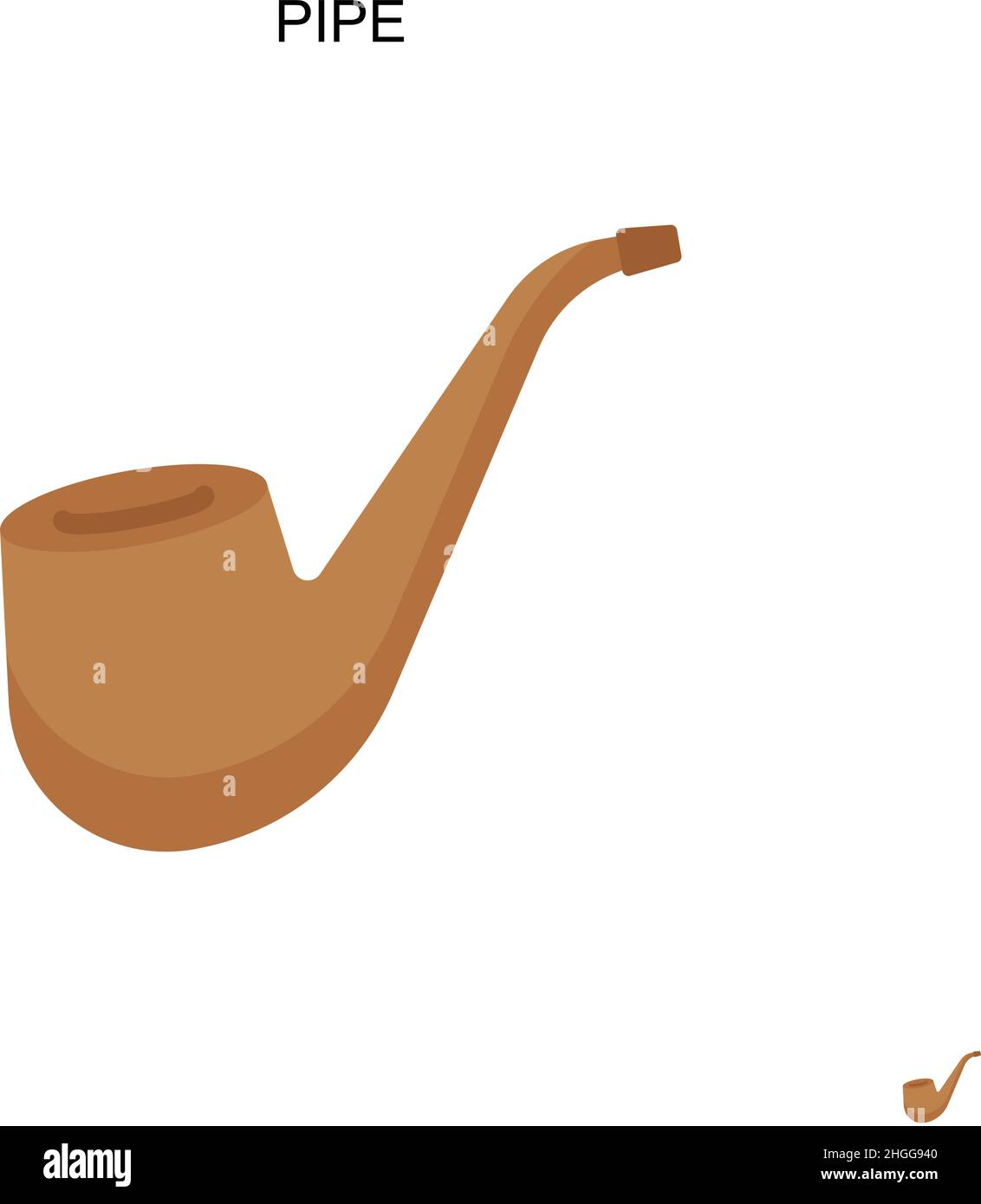 Pipe Simple Vektor-Symbol.perfekte Farbe modernes Piktogramm auf ...