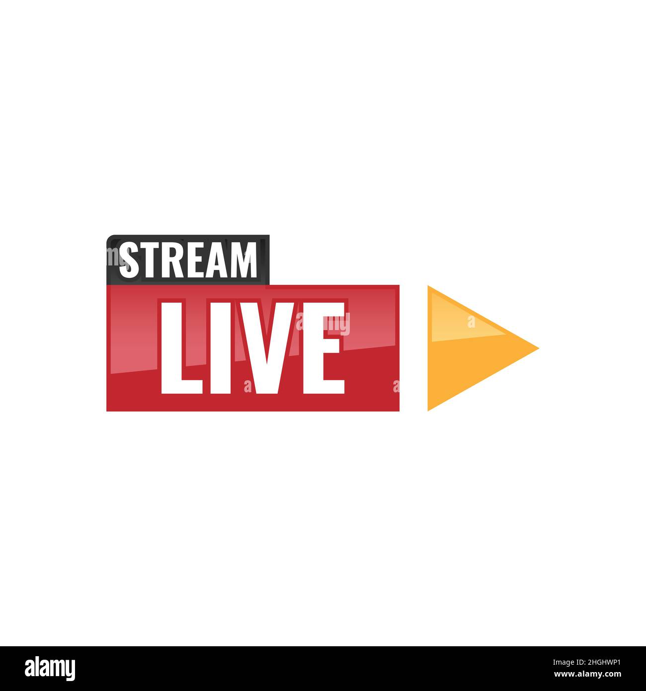 Vektorgrafik Live Stream Logo Design Bild. Design-Vektorvorlage für ...