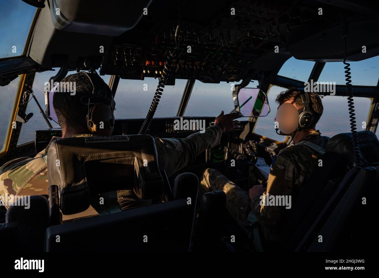 Ein Kommandant und Pilot der US-Luftwaffe, der dem 352d Special ...