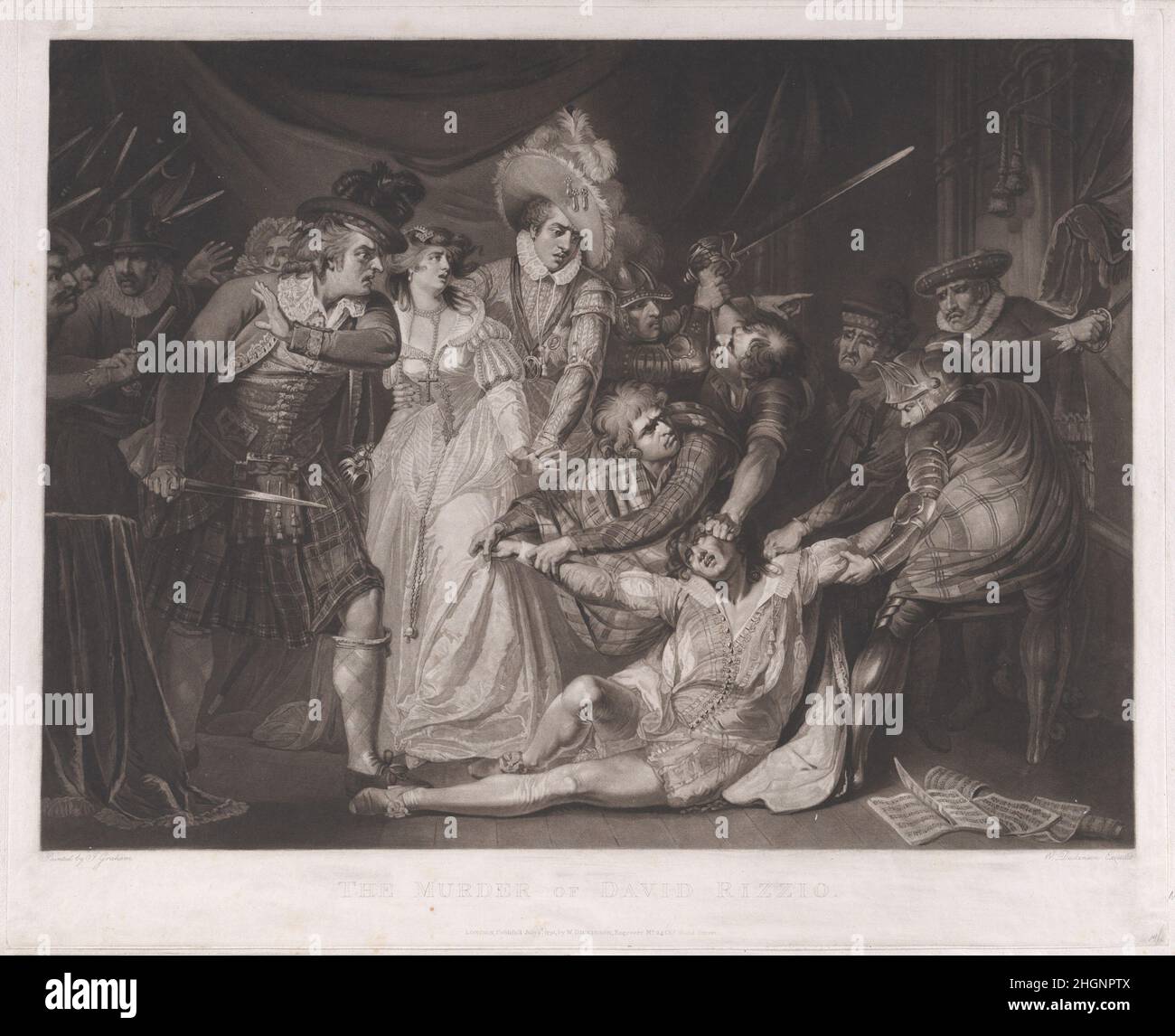 Der Mord an David Rizzio (Mary, Königin der Schotten, die den Mord an ...