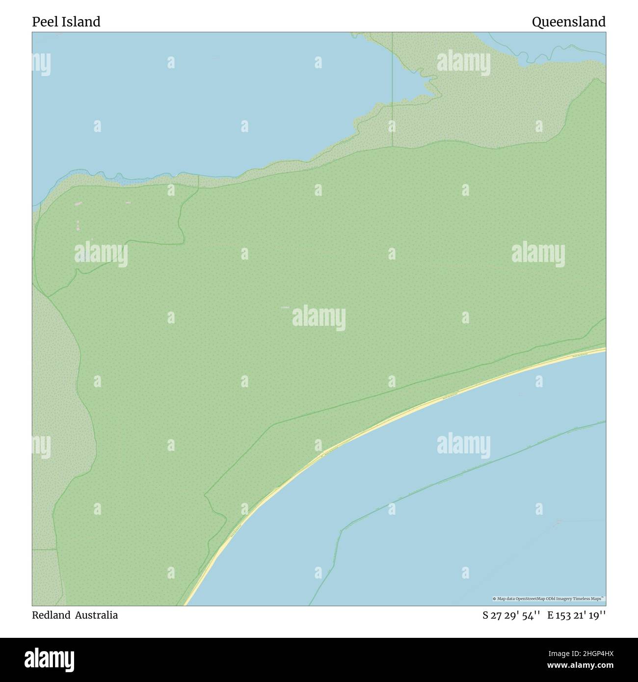 Peel Island, Redland, Australien, Queensland, S 27 29' 54'', E 153 21 ...