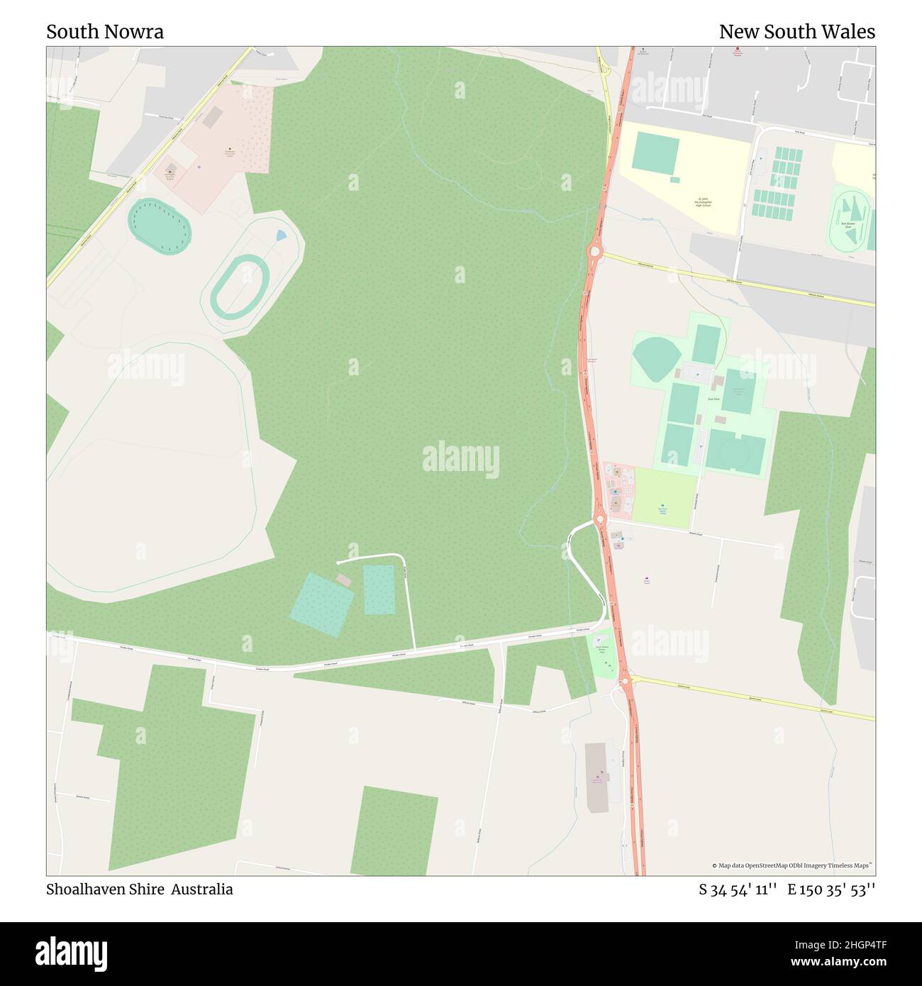 South Nowra, Shoalhaven Shire, Australien, New South Wales, S 34 54' 11 ...