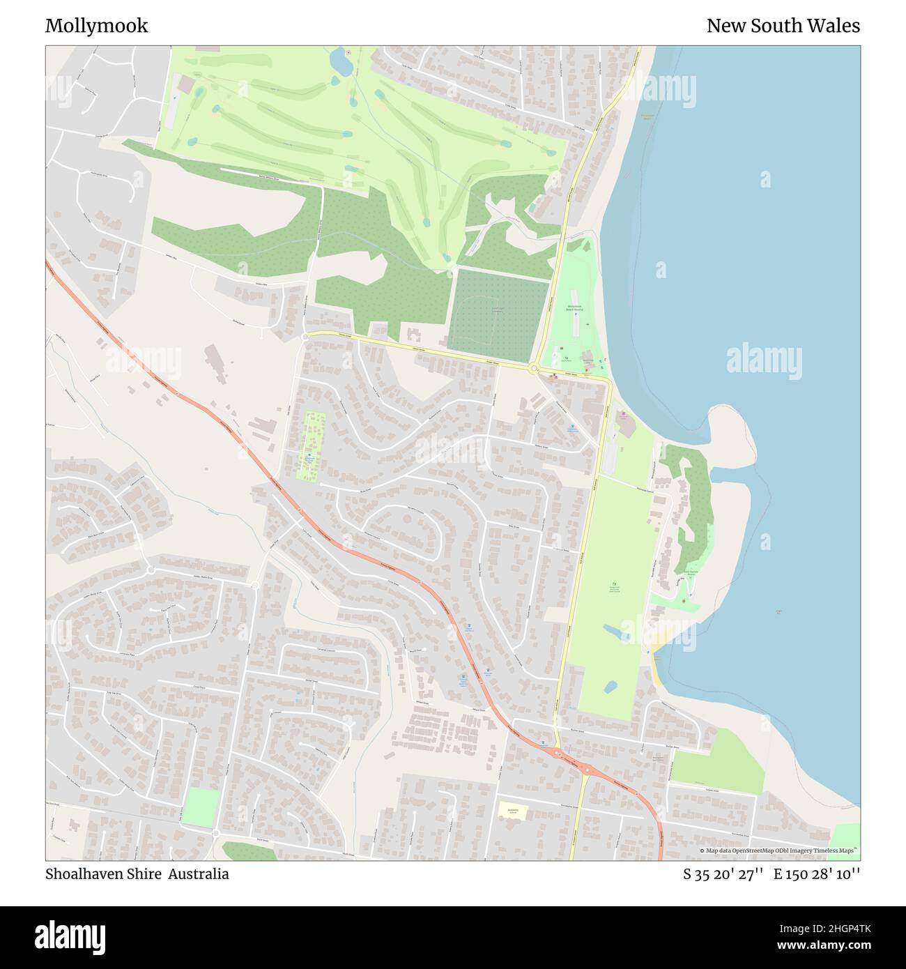 Mollymook, Shoalhaven Shire, Australien, New South Wales, S 35 20' 27 ...