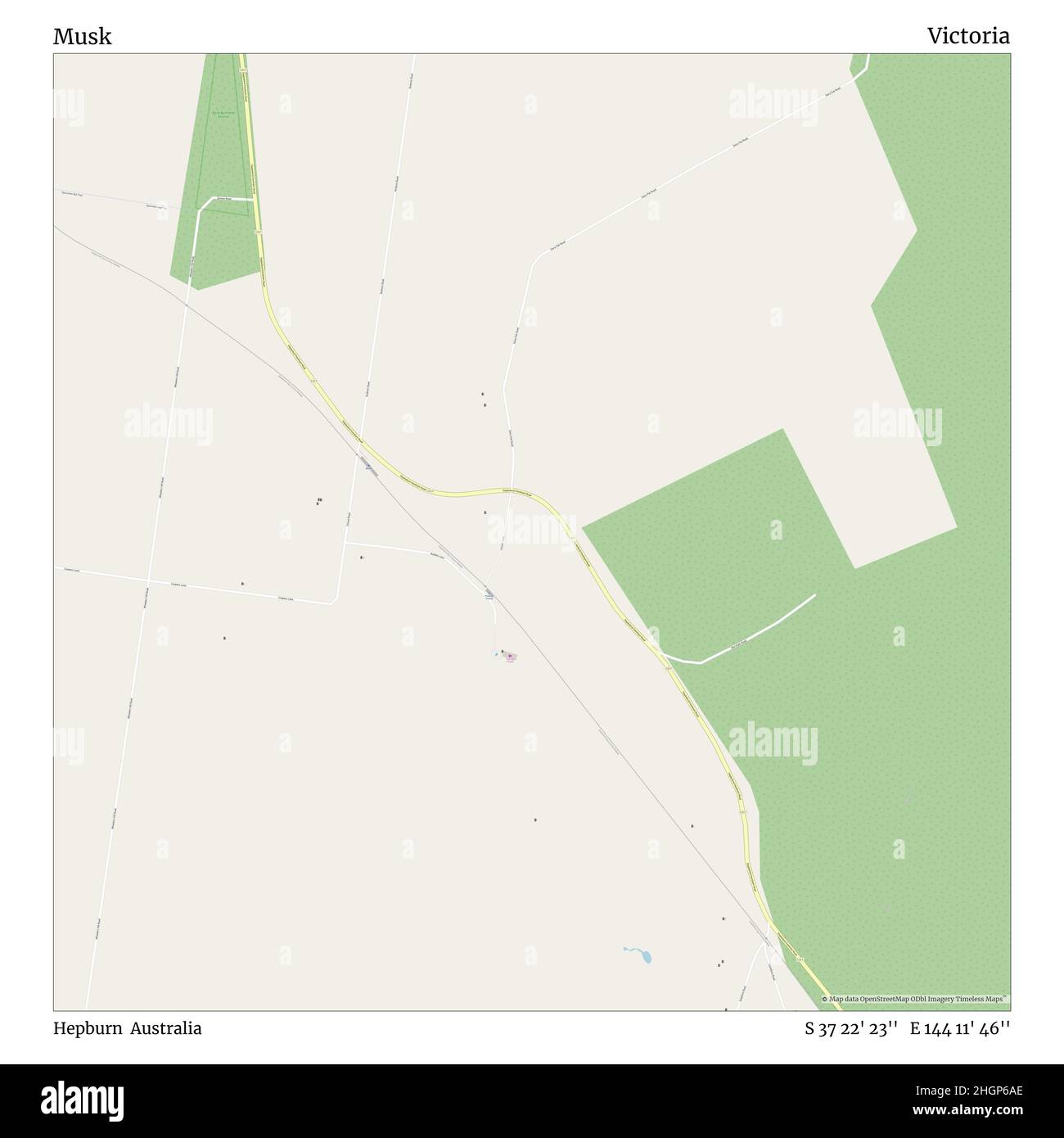 Musk, Hepburn, Australien, Victoria, S 37 22' 23'', E 144 11' 46 ...