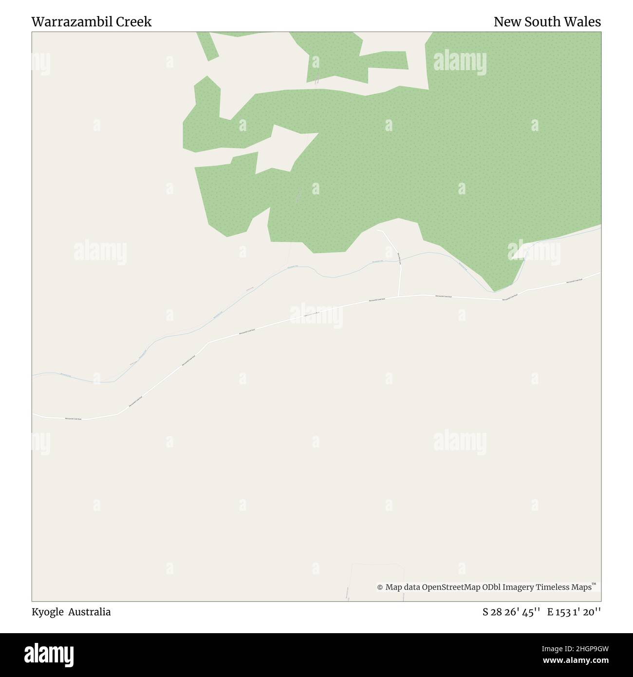 Warrazambil Creek, Kyogle, Australien, New South Wales, S 28 26' 45 ...