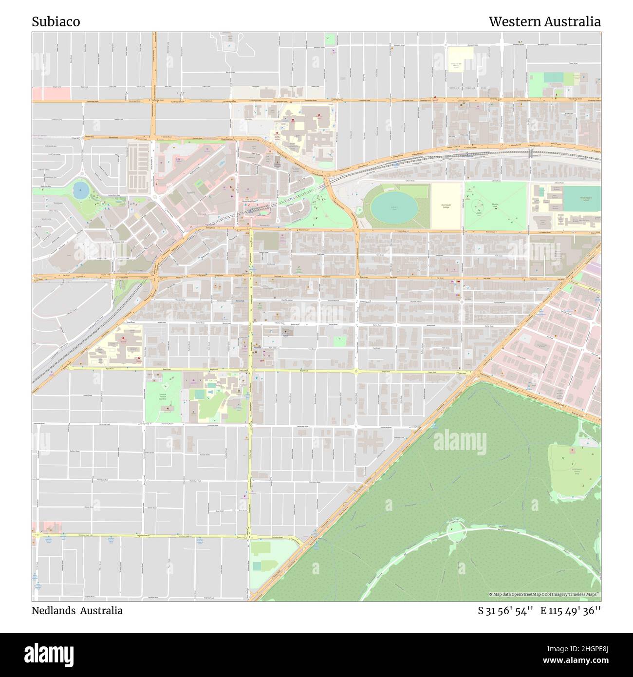 Subiaco, Nedlands, Australien, Western Australia, S 31 56' 54'', E 115 ...