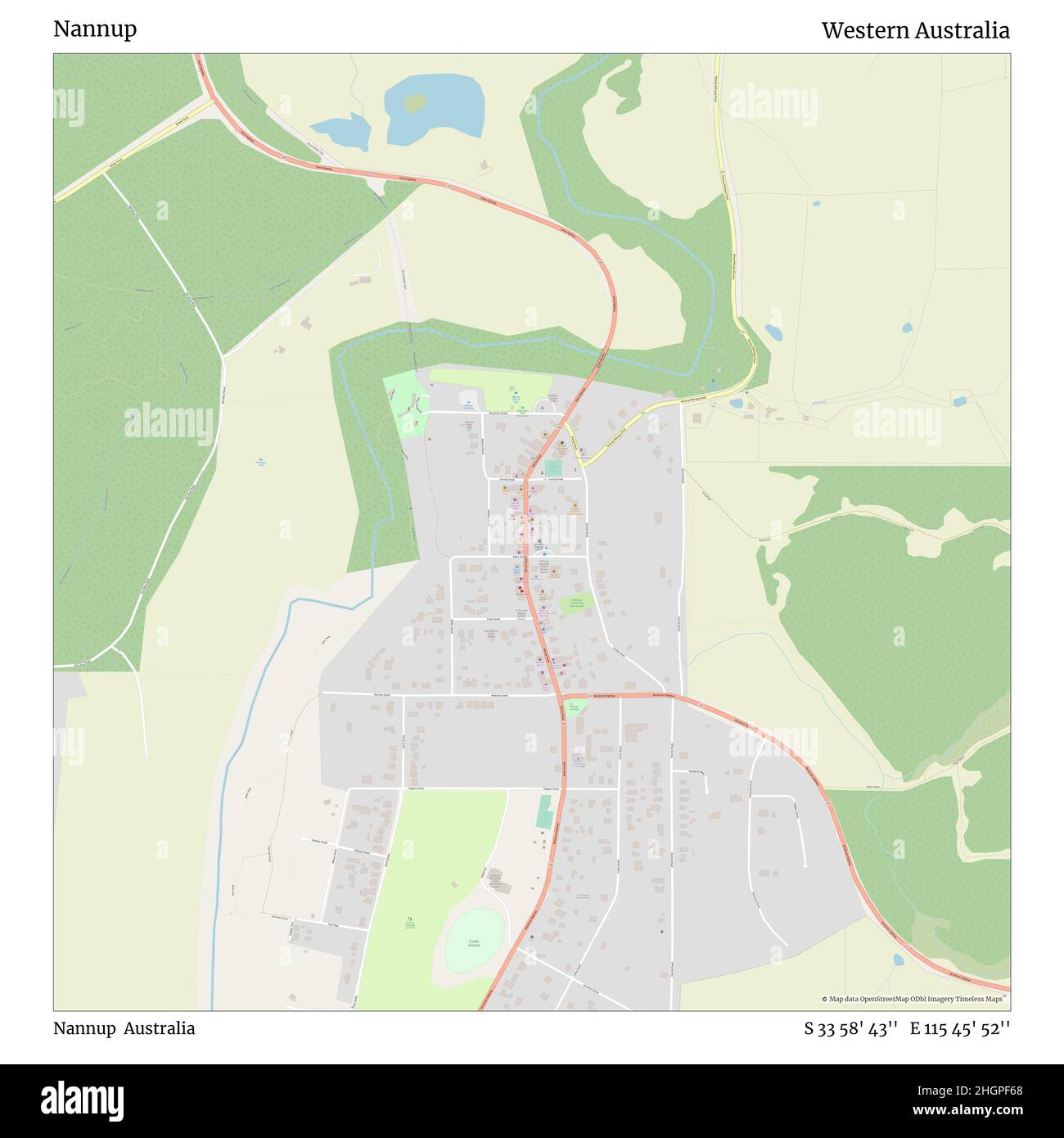 Nannup, Nannup, Australien, Western Australia, S 33 58' 43'', E 115 45 ...