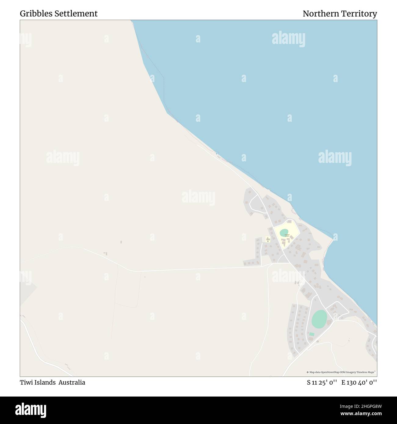 Gribbles Settlement, Tiwi Islands, Australien, Northern Territory, S 11 ...