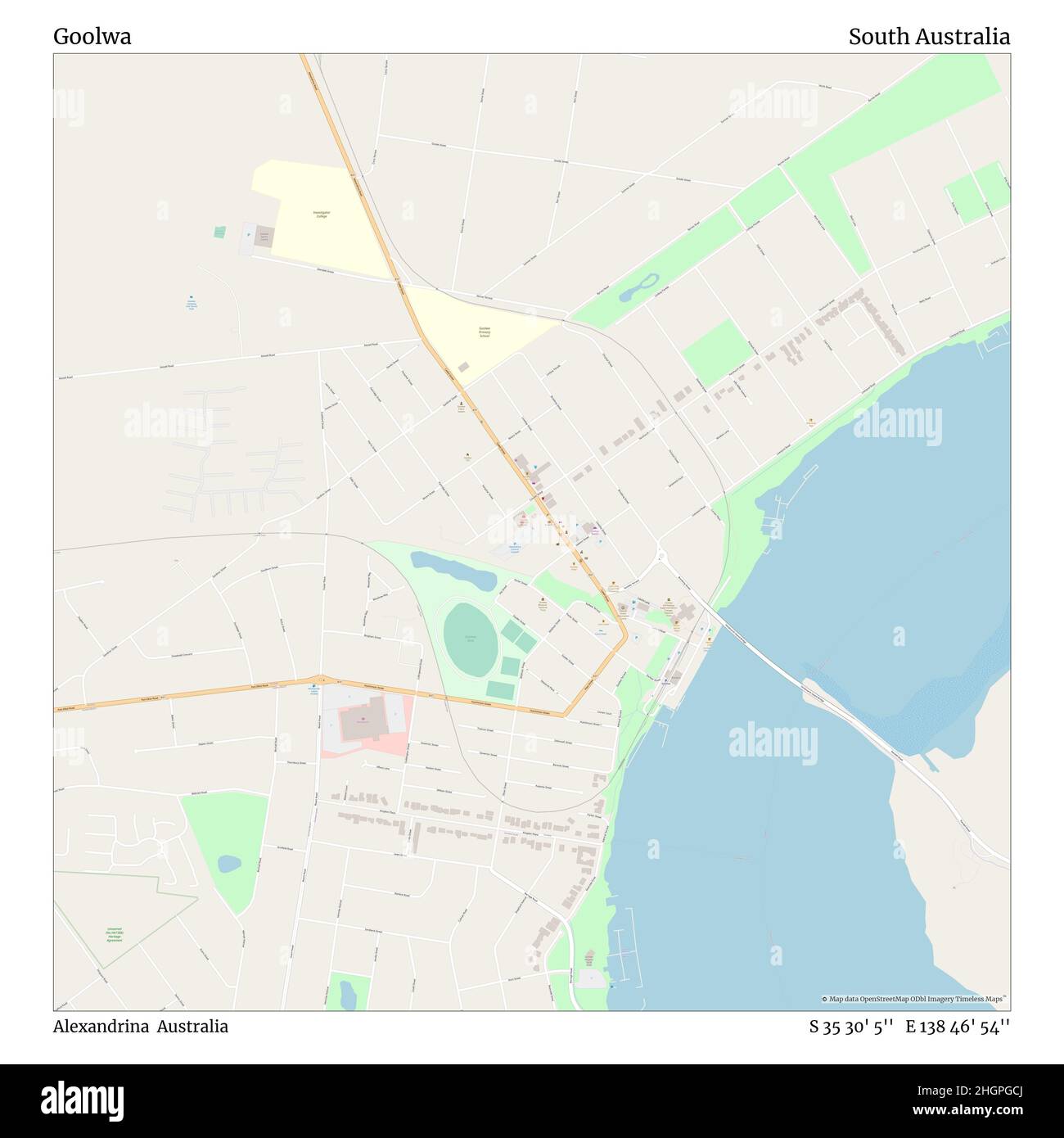 Goolwa, Alexandrina, Australien, South Australia, S 35 30' 5'', E 138 ...