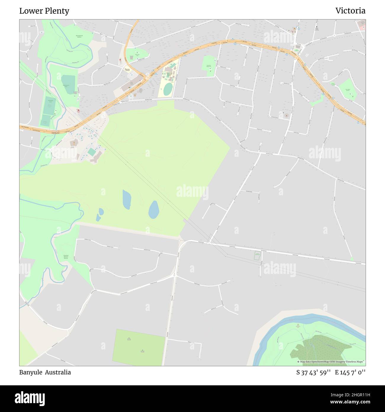 Lower Plenty, Banyule, Australia, Victoria, S 37 43' 59'', E 145 7' 0 ...