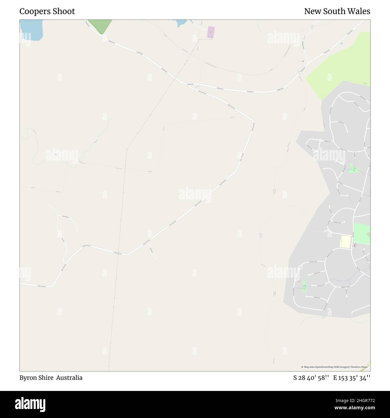 Coopers Shoot, Byron Shire, Australien, New South Wales, S 28 40' 58 ...