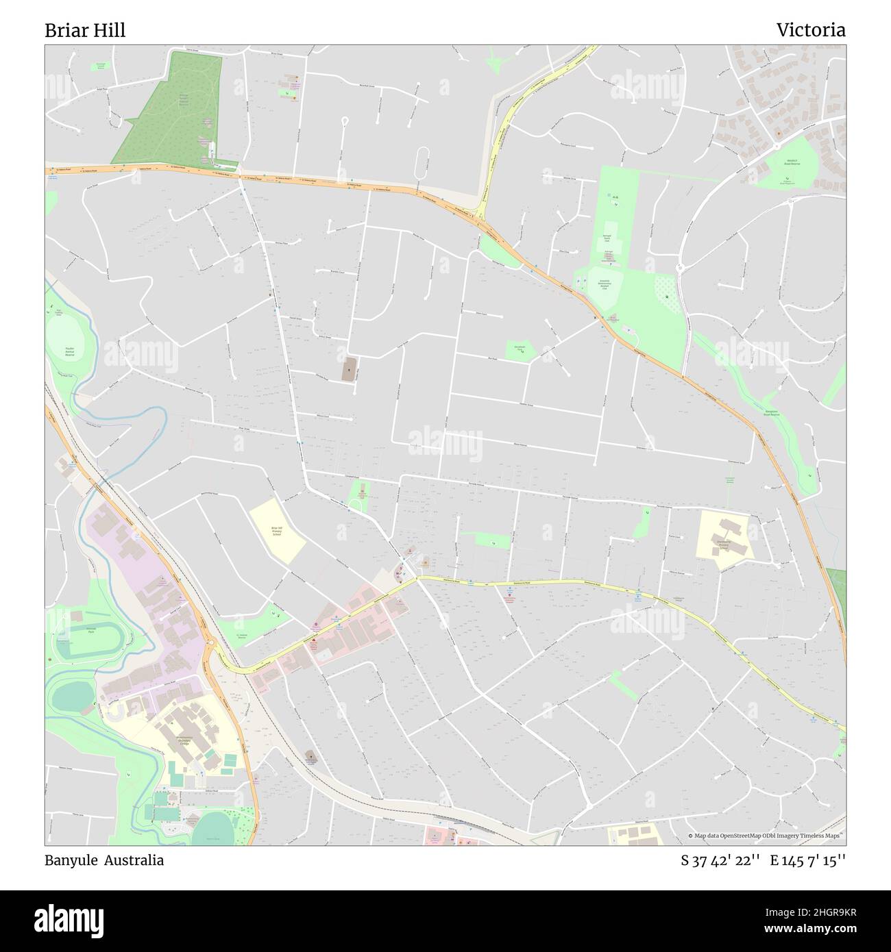 Briar Hill, Banyule, Australien, Victoria, S 37 42' 22'', E 145 7' 15 ...