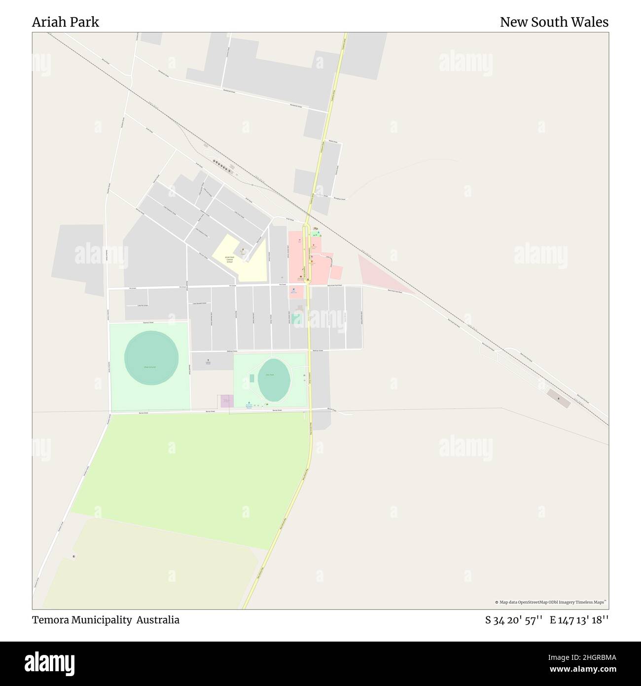 Ariah Park, Temora Municipality, Australien, New South Wales, S 34 20 ...