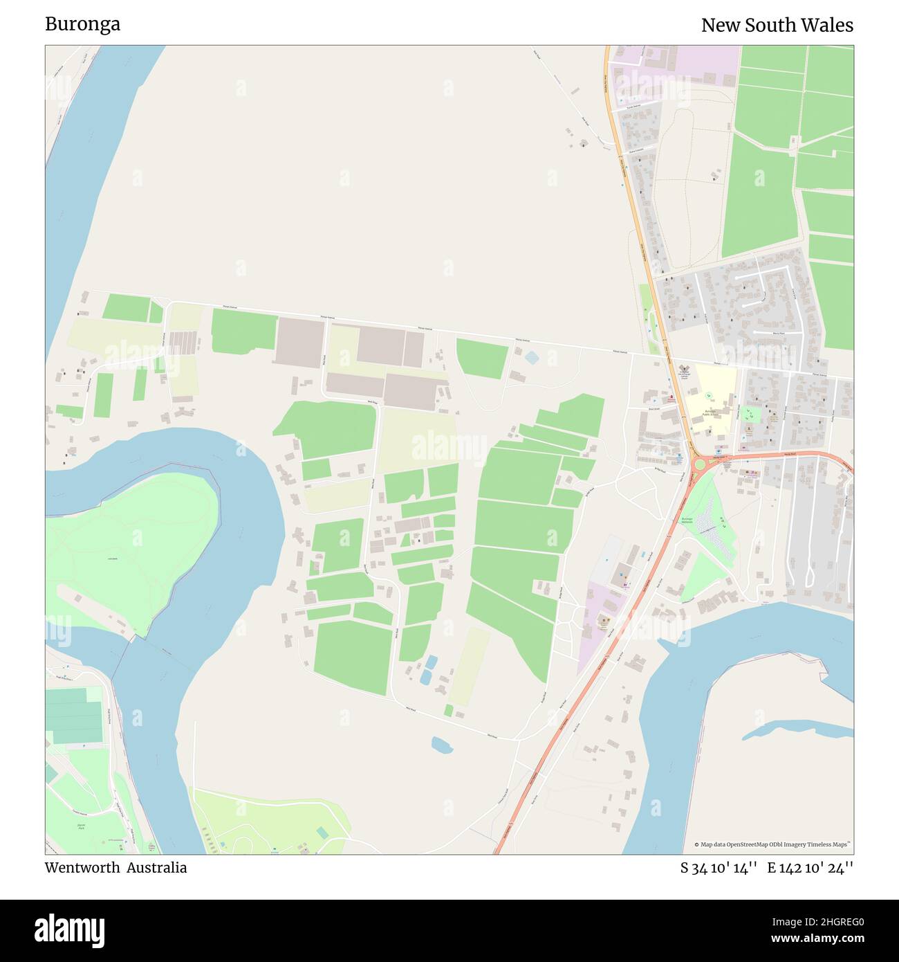 Buronga, Wentworth, Australien, New South Wales, S 34 10' 14'', E 142 ...