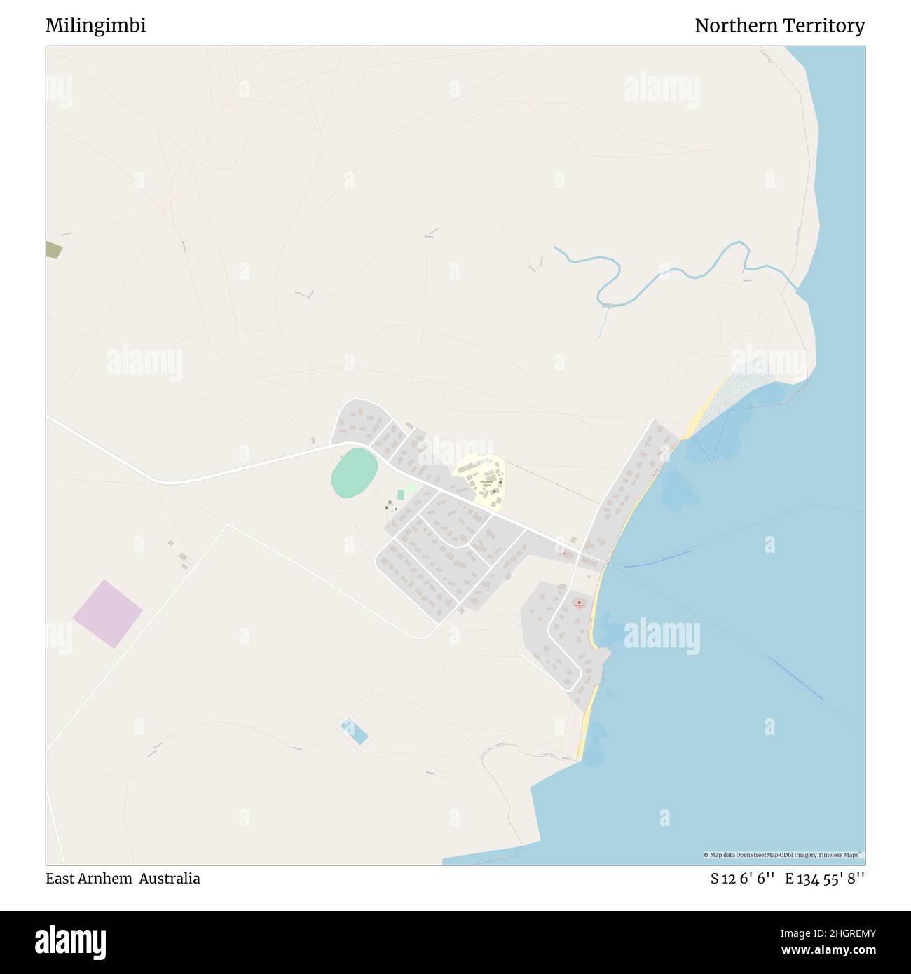 Milingimbi, East Arnhem, Australien, Northern Territory, S 12 6' 6'', E ...