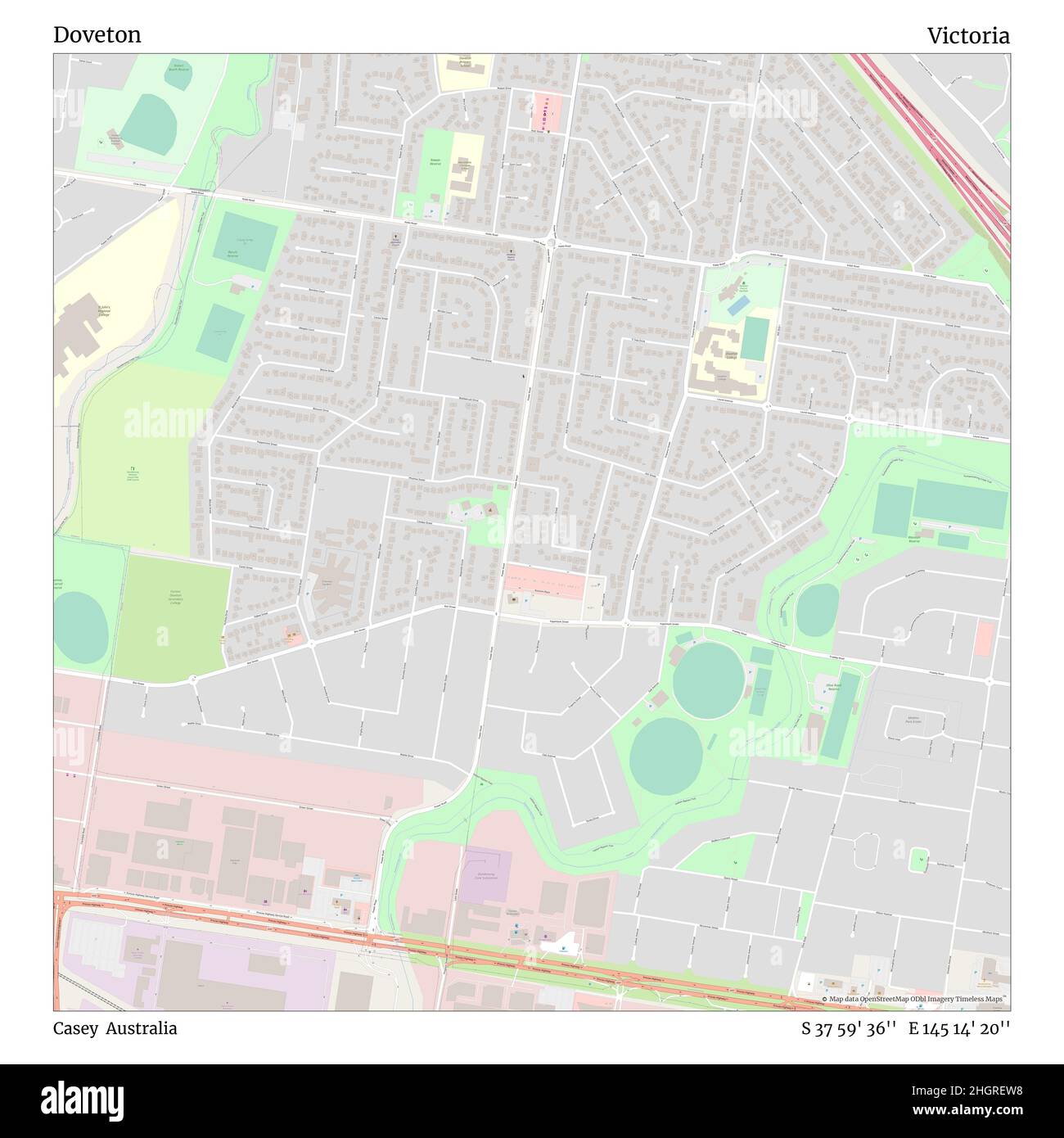 Doveton, Casey, Australia, Victoria, S 37 59' 36'', E 145 14' 20'', map ...