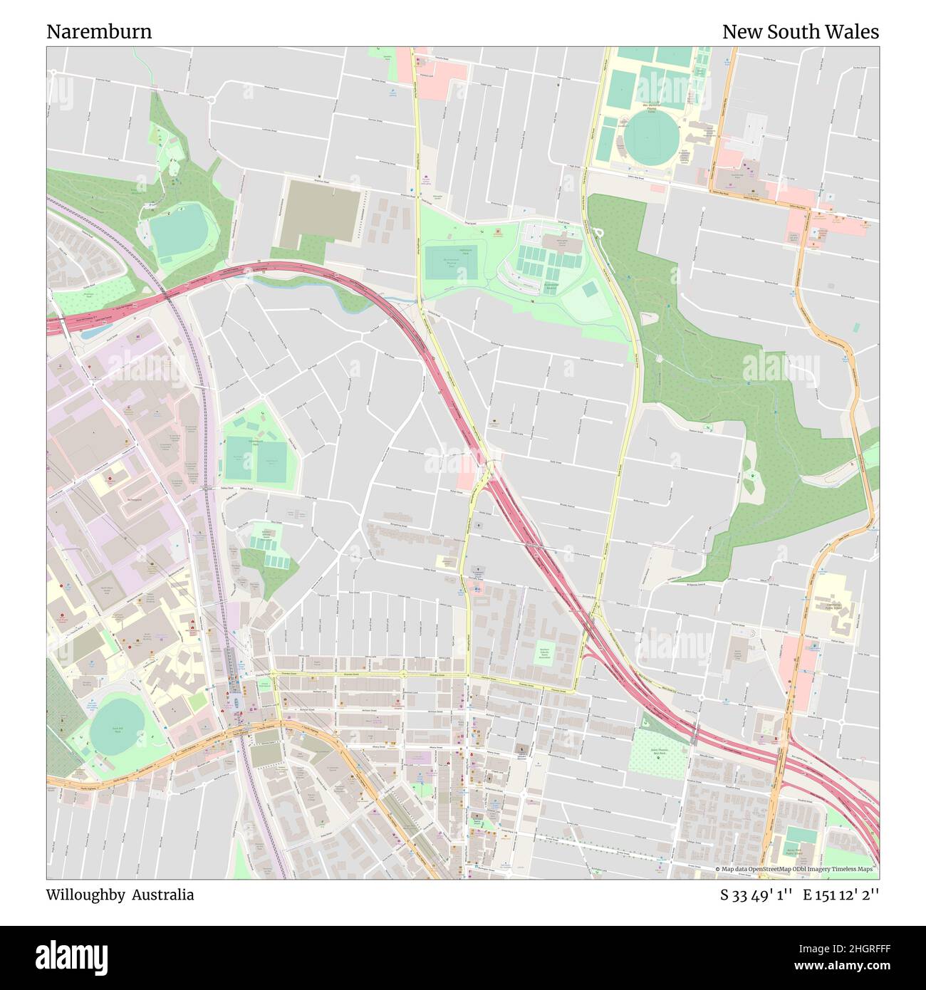 Naremburn, Willoughby, Australien, New South Wales, S 33 49' 1'', E 151 ...