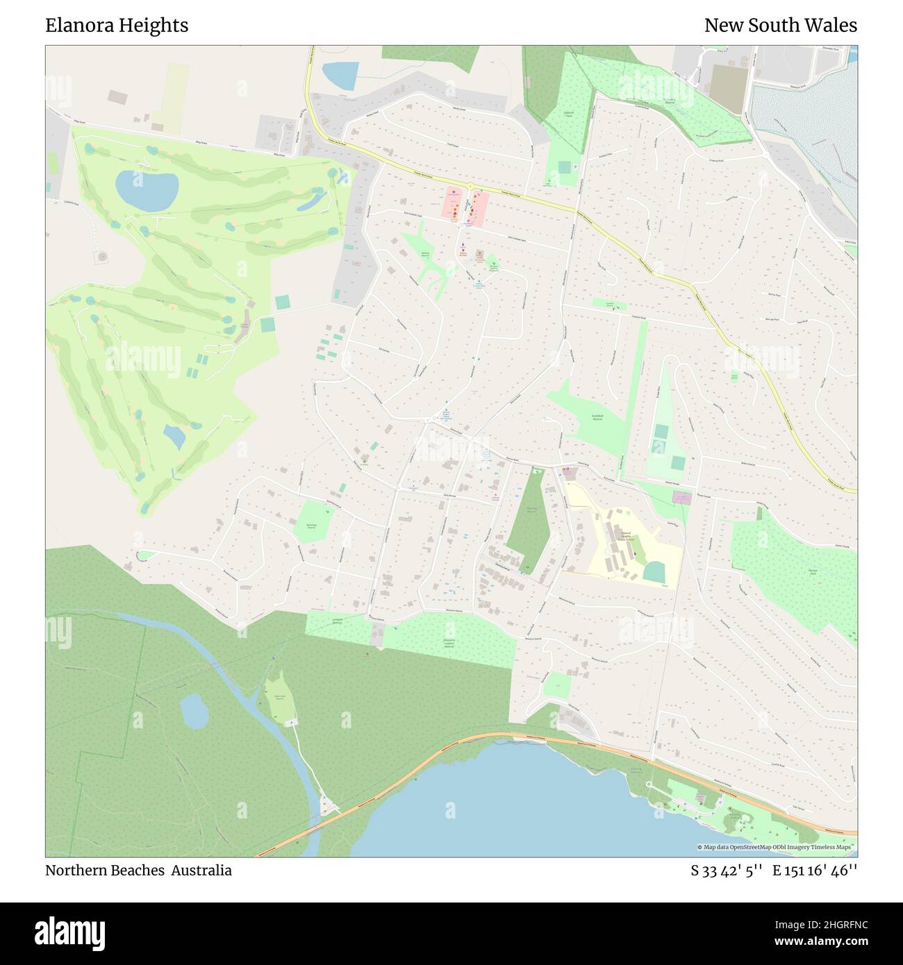 Elanora Heights, Northern Beaches, Australien, New South Wales, S 33 42 ...