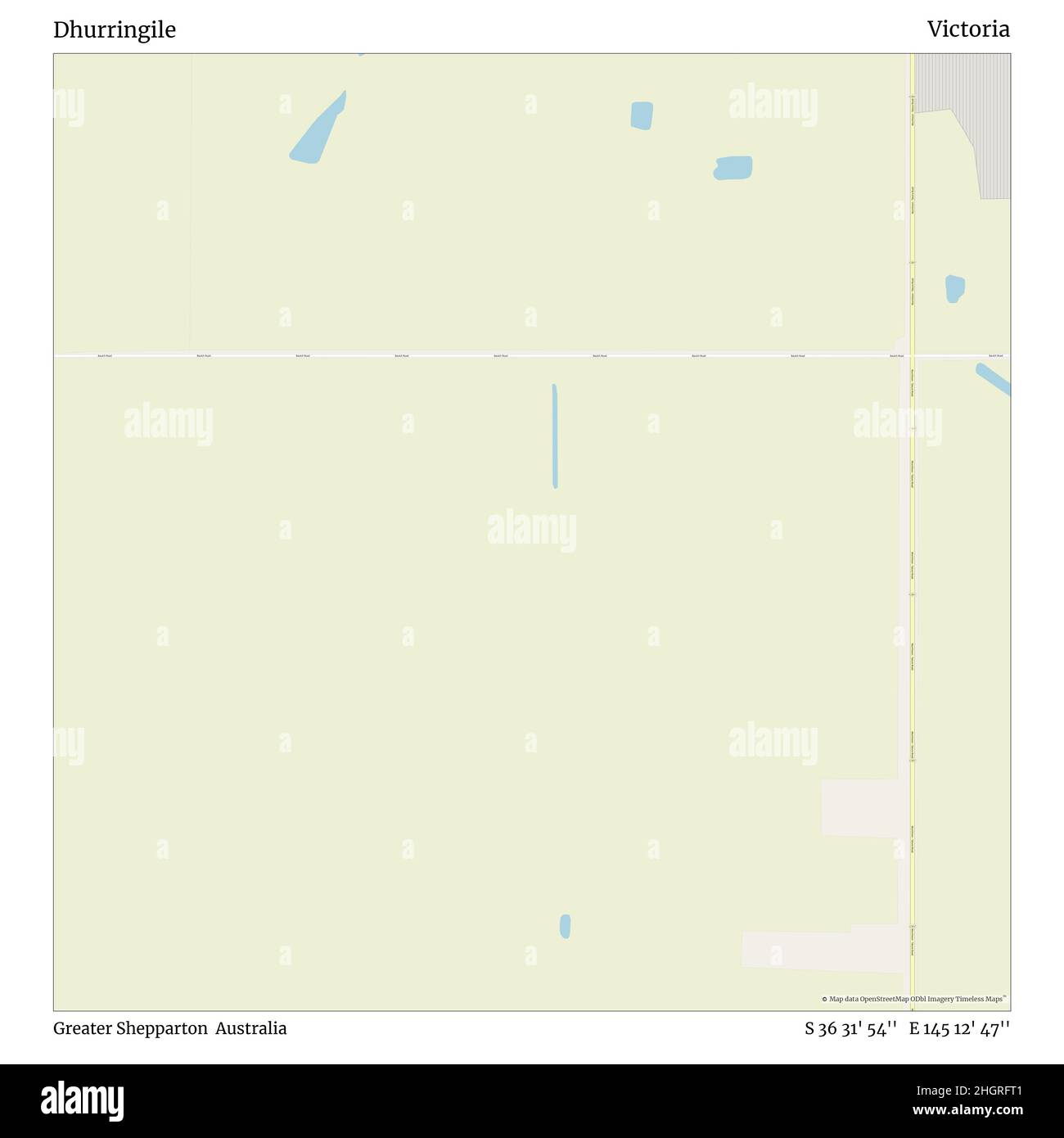 Dhurringile, Greater Shepparton, Australien, Victoria, S 36 31' 54'', E ...
