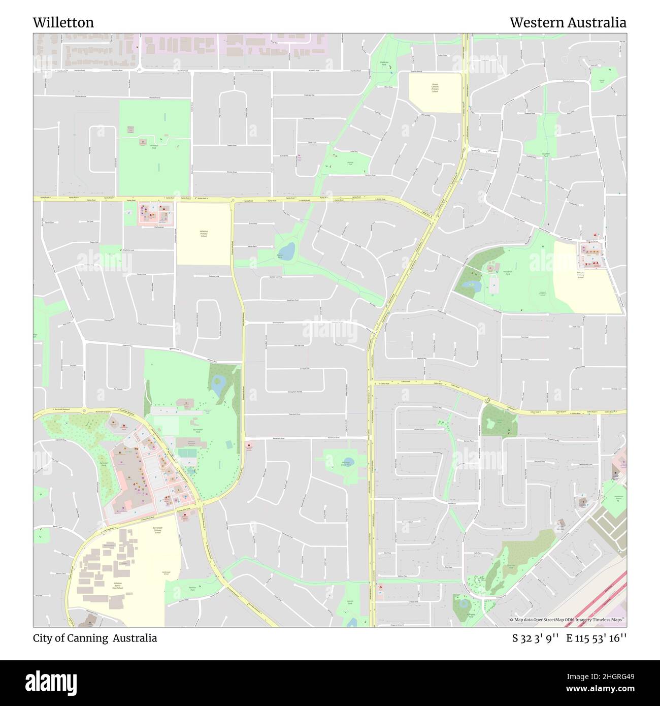 Willetton, City of Canning, Australien, Western Australia, S 32 3' 9 ...