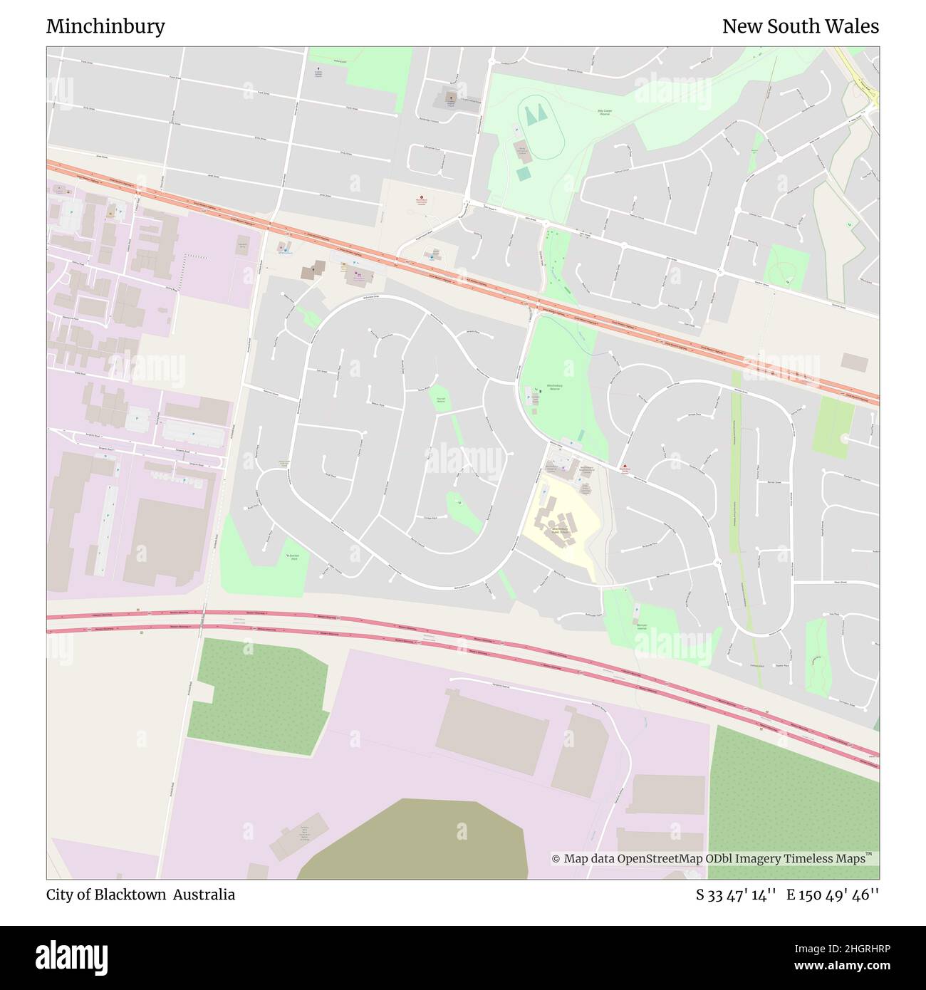 Minchinbury, City of Blacktown, Australien, New South Wales, S 33 47 ...