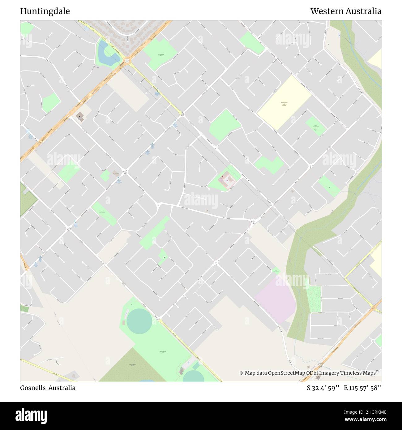 Huntingdale, Gosnells, Australia, Western Australia, S 32 4' 59'', E ...